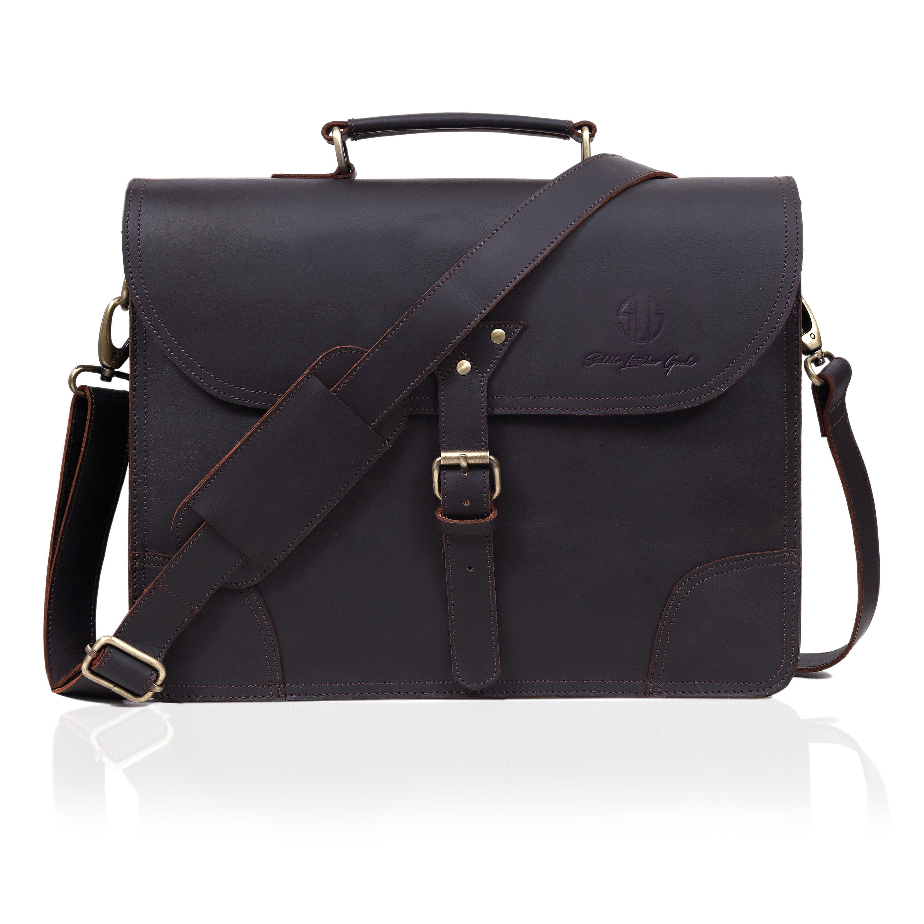 Leather Messenger Bag | Premium Full Grain Buffalo Leather Bags ...