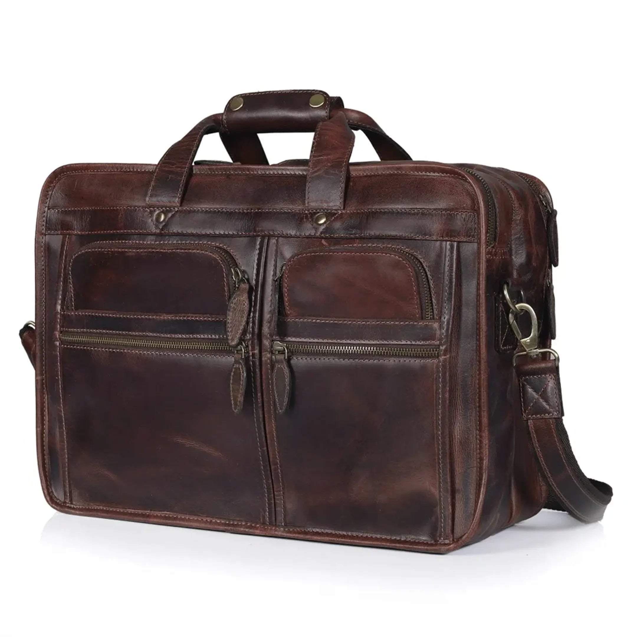 The Talon Leather Briefcase – Saddle Leather Goods